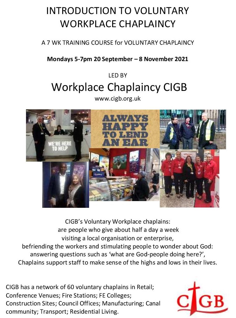 Training for Voluntary Workplace Chaplaincy | Birmingham Churches Together