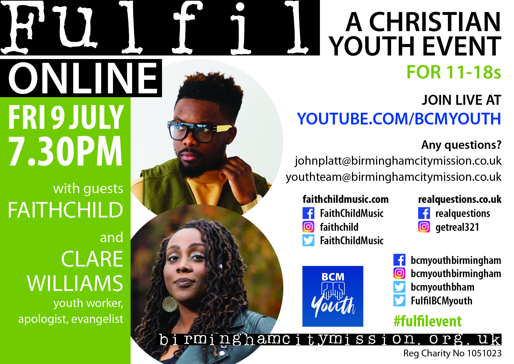 Online youth event from Birmingham City Mission | Birmingham Churches ...