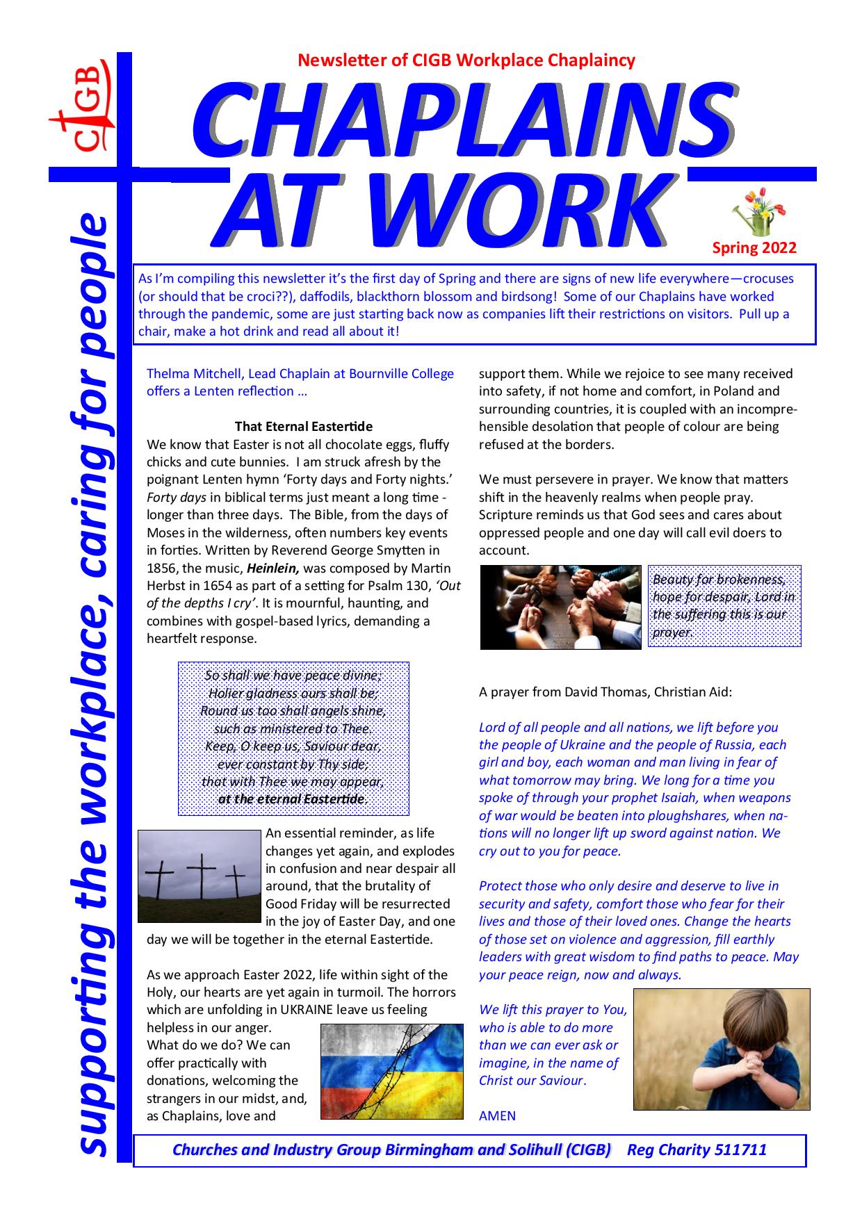 Workplace chaplaincy | Birmingham Churches Together