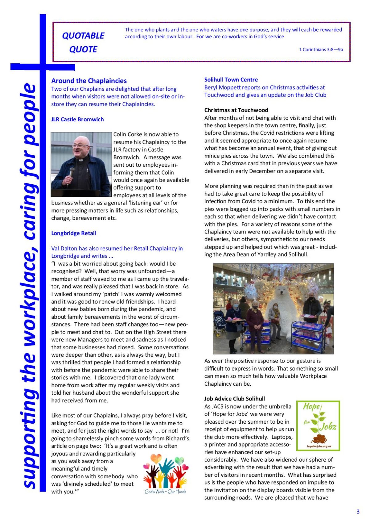 Workplace chaplaincy | Birmingham Churches Together