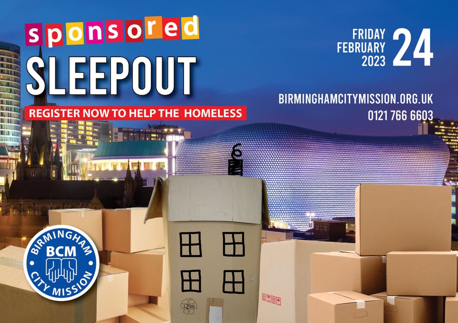 Birmingham City Mission’s Sponsored Sleepout | Birmingham Churches Together
