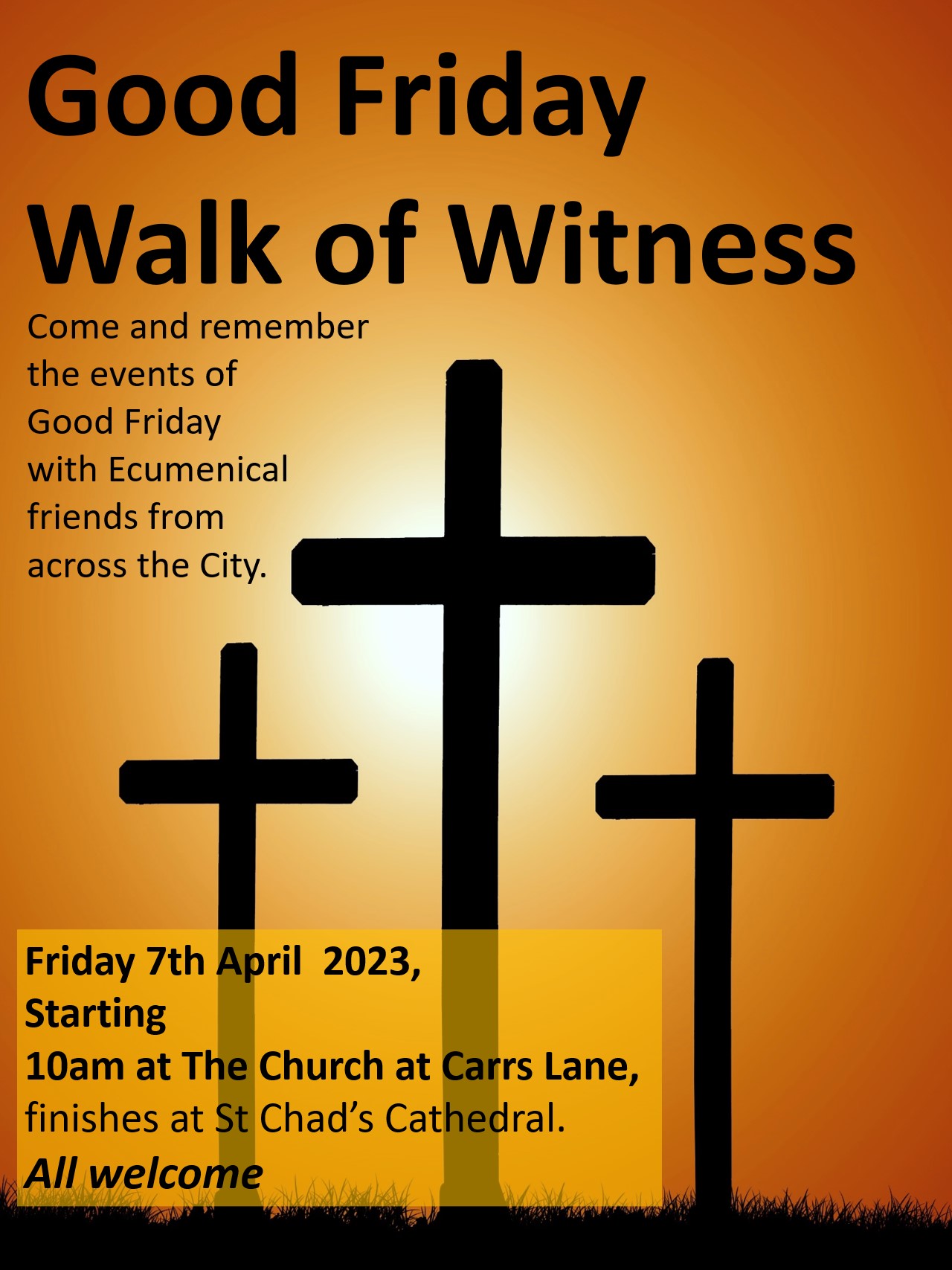 Holy Week Events | Birmingham Churches Together