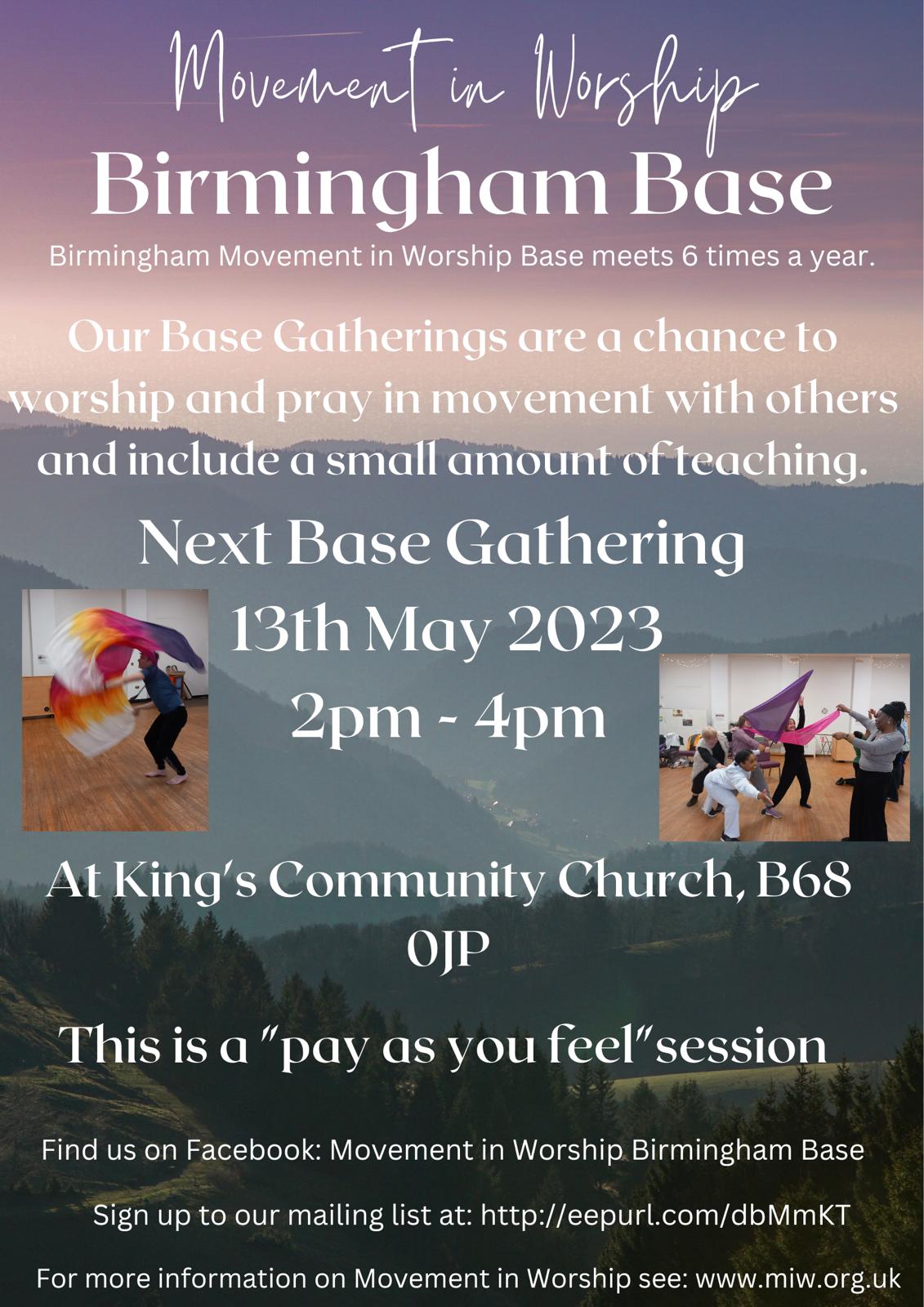 Movement in Worship: Base Gathering | Birmingham Churches Together