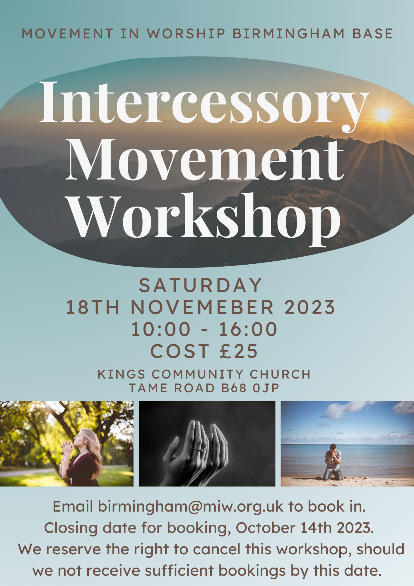 Intercessory Movement Workshop | Birmingham Churches Together