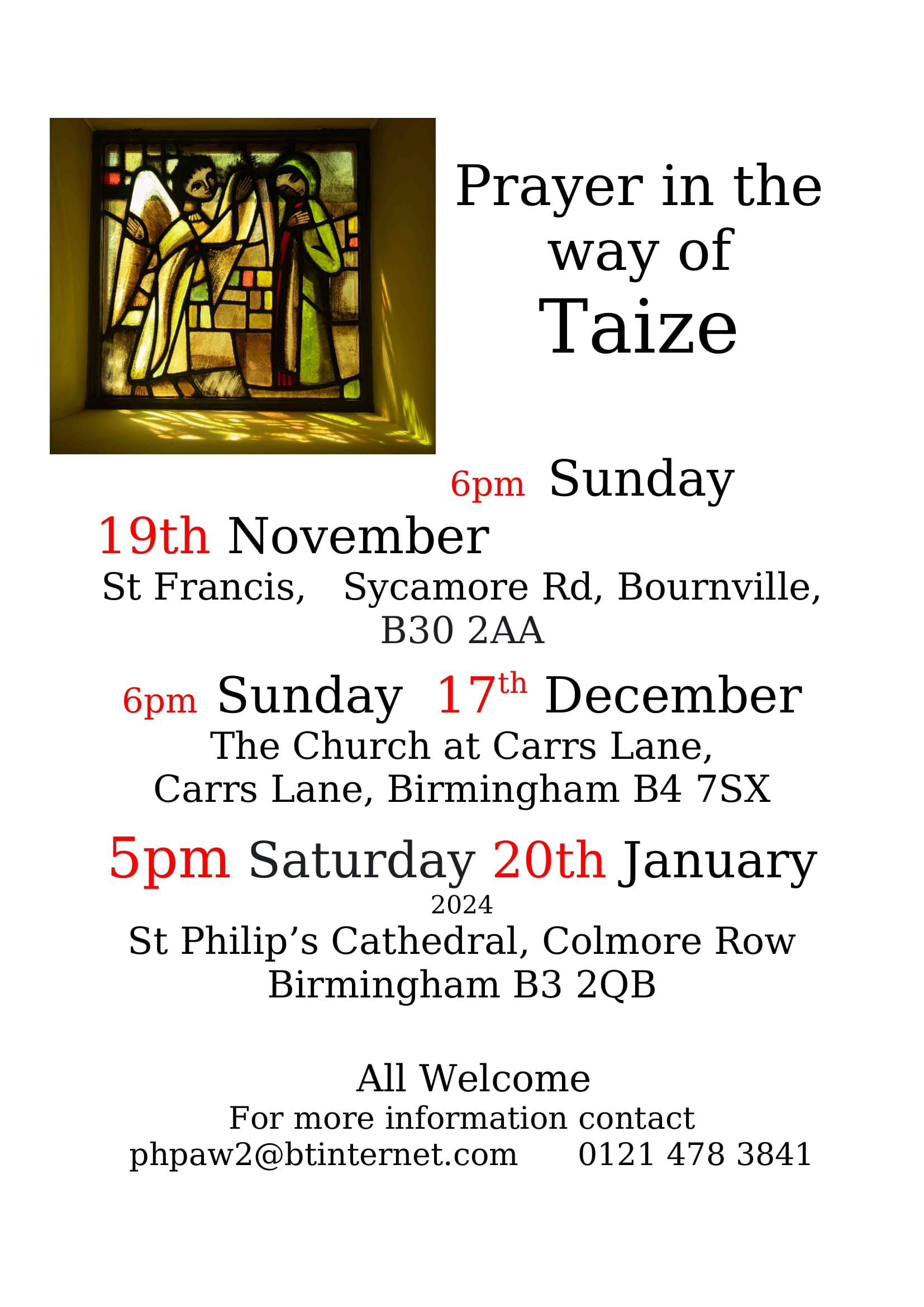 Prayer in the way of Taize | Birmingham Churches Together