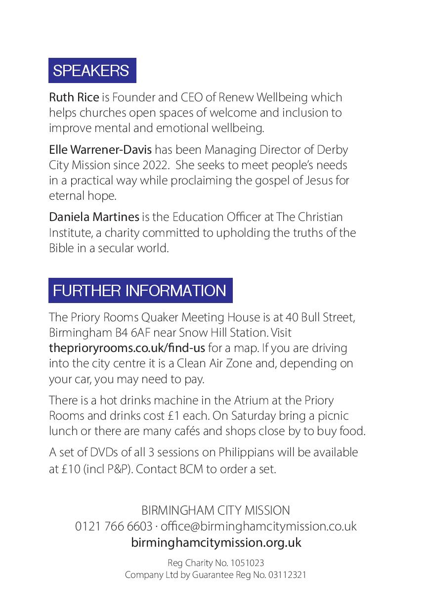 Birmingham City Mission: Spring Convention | Birmingham Churches Together