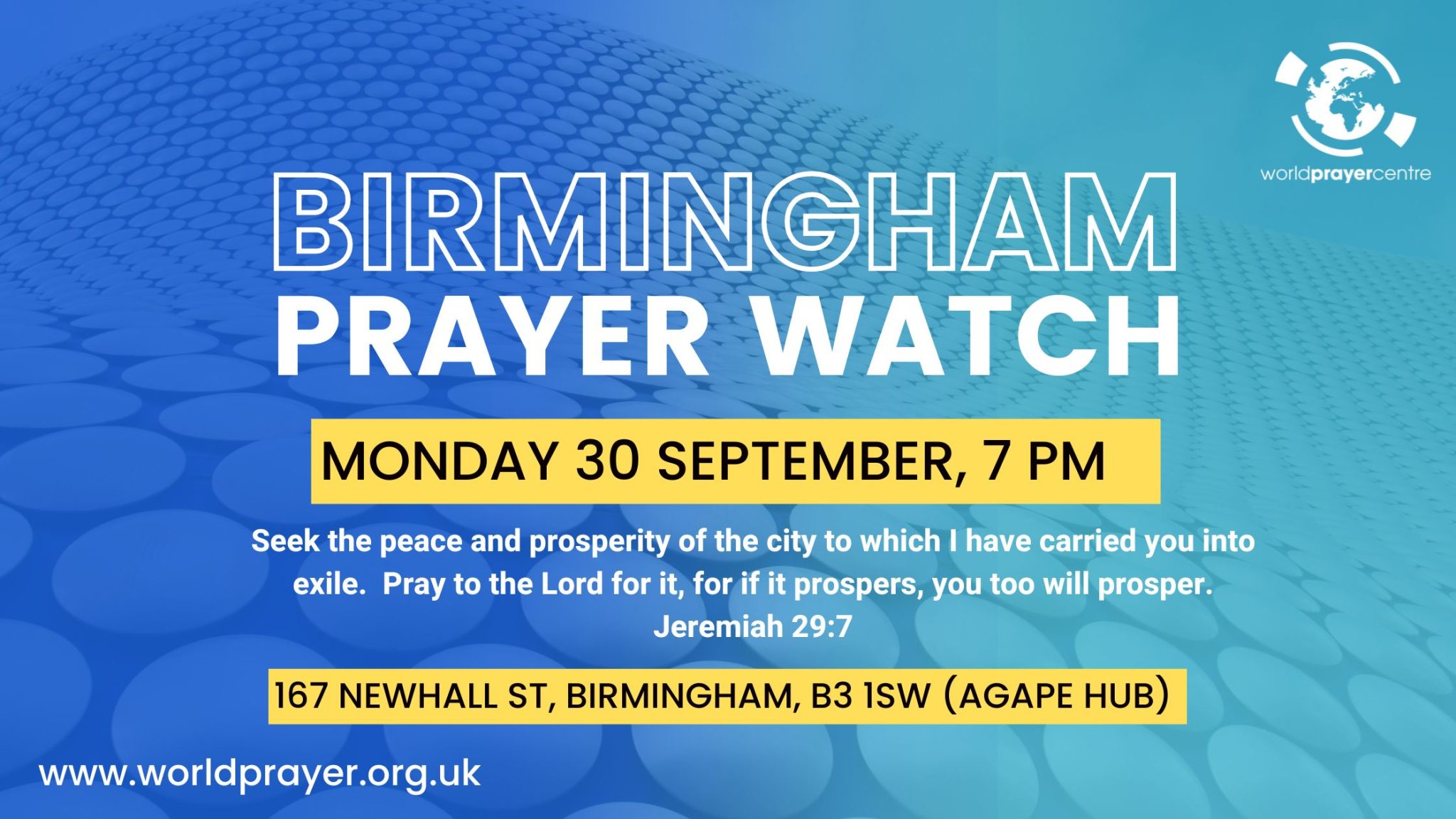 Birmingham Prayer Watch | Birmingham Churches Together