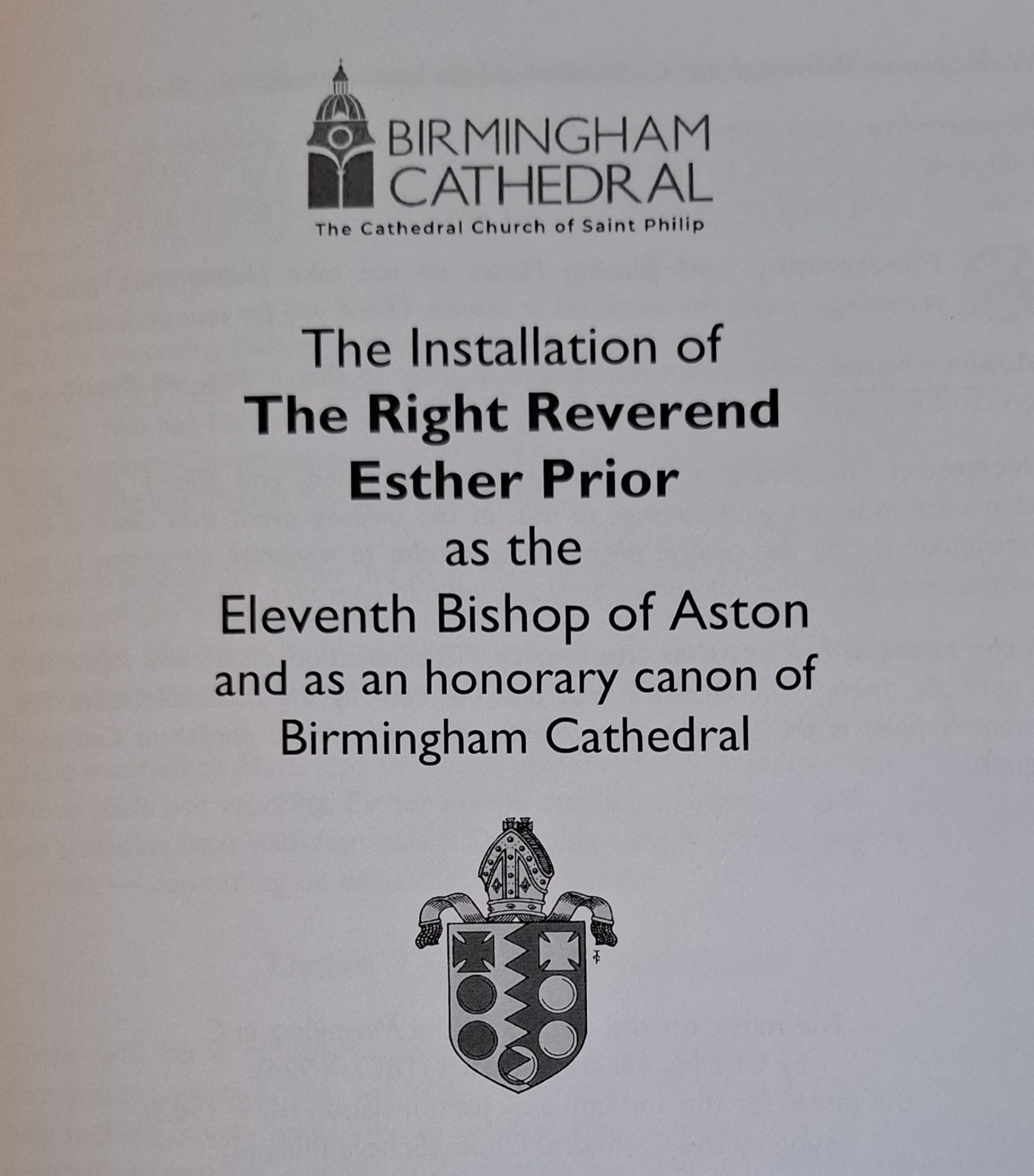 Welcome Bishop Esther! | Birmingham Churches Together