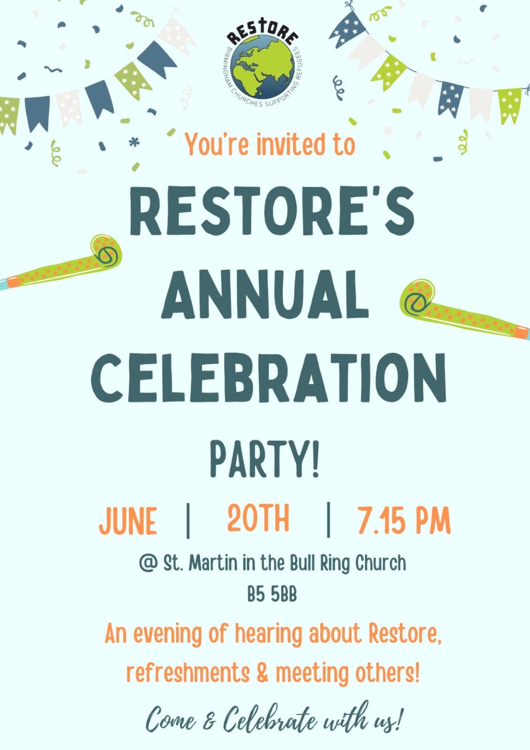Restore Training Course and Annual Celebration | Birmingham Churches ...